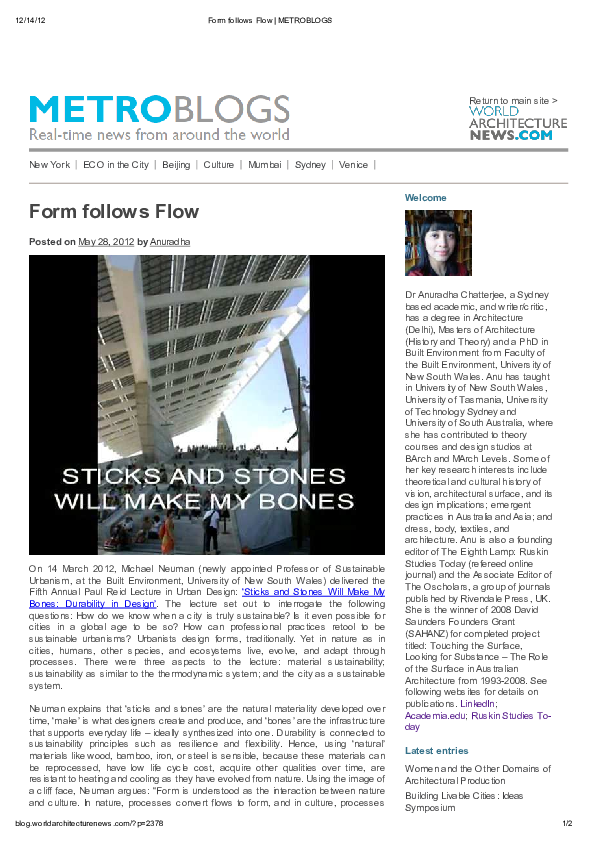 (PDF) "Form Follows Flow"