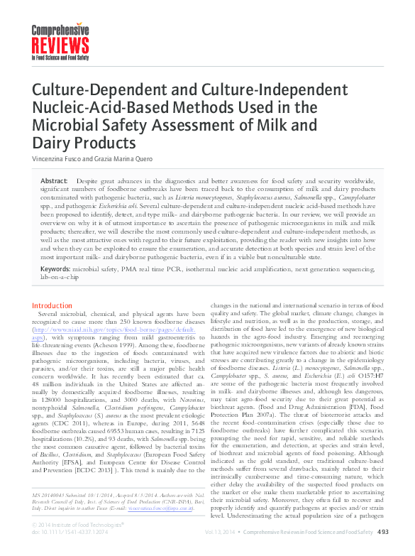 (PDF) Culture-Dependent and Culture-Independent Nucleic-Acid-Based ...
