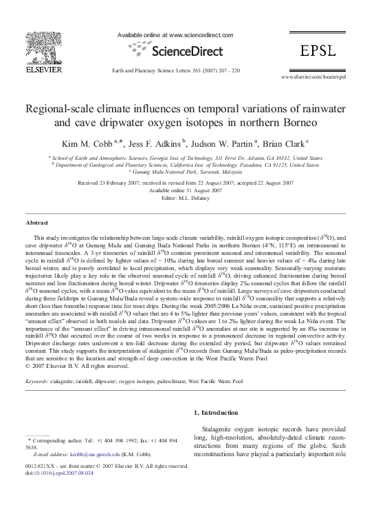 (PDF) Regional-scale climate influences on temporal variations of ...