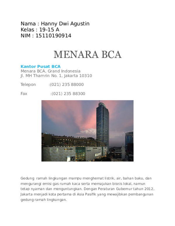 (DOC) MENARA BCA
