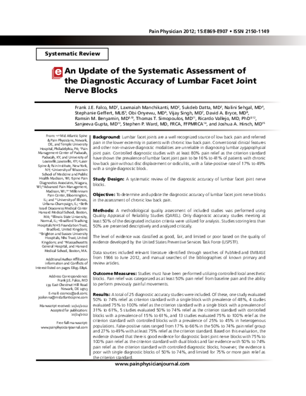 (PDF) An update of the systematic assessment of the diagnostic accuracy ...