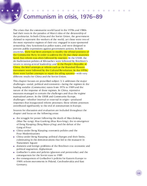 (PDF) Communism in crisis China and USSR