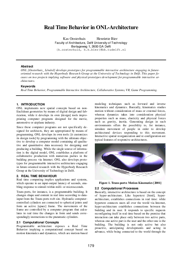 (PDF) Real Time Behavior in ONL-Architecture