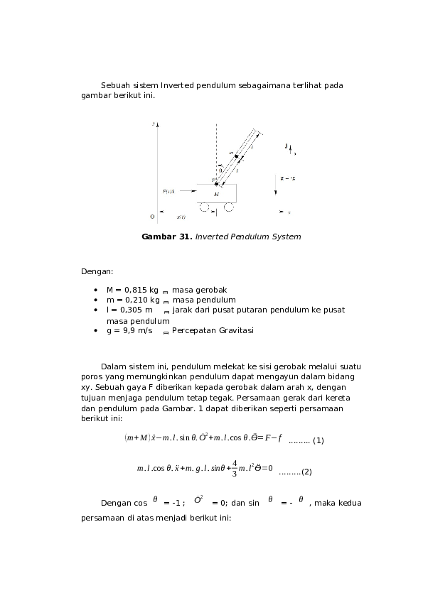(DOC) Inverted pendulum