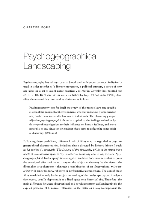 (PDF) Psychogeographical Landscaping