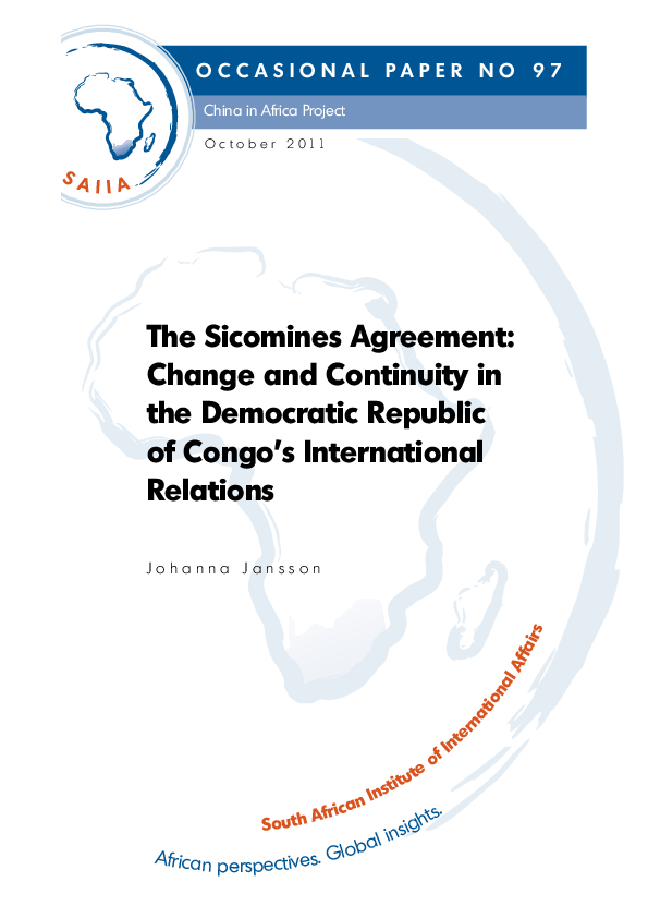 (PDF) The Sicomines Agreement: Change and Continuity in the Democratic ...