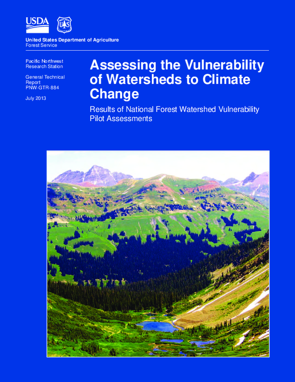 (PDF) Assessing the vulnerability of watersheds to climate change ...