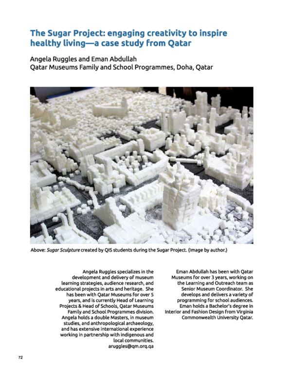 (PDF) The Sugar Project: engaging creativity to inspire healthy living ...