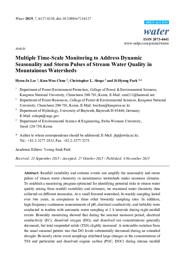 (PDF) Multiple Time-Scale Monitoring to Address Dynamic Seasonality and ...