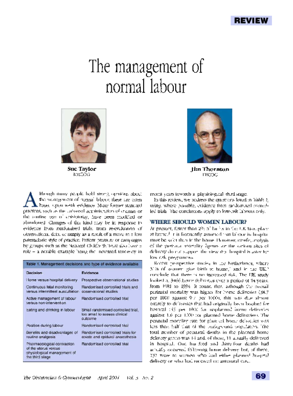 (PDF) Evaluating Low-Risk Labour Management Options