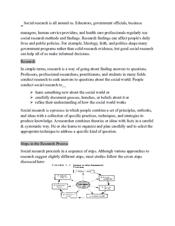 (DOC) Social Research