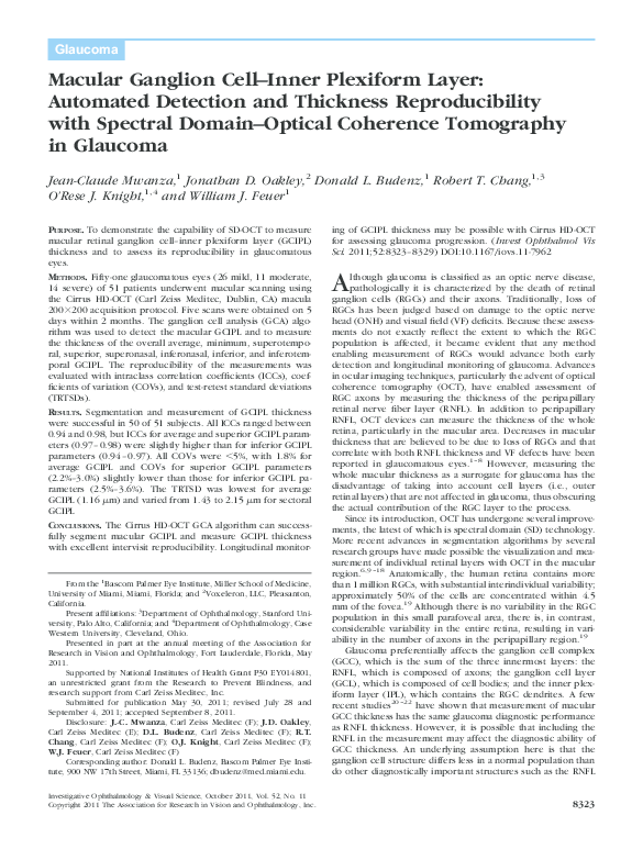 (PDF) Macular Ganglion Cell-Inner Plexiform Layer: Automated Detection ...