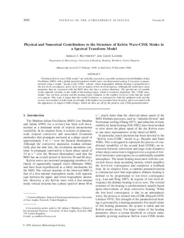 (PDF) Physical and Numerical Contributions to the Structure of Kelvin ...