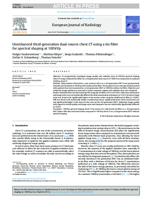 (PDF) Unenhanced Third-Generation Dual-Source Chest CT Using a Tin ...