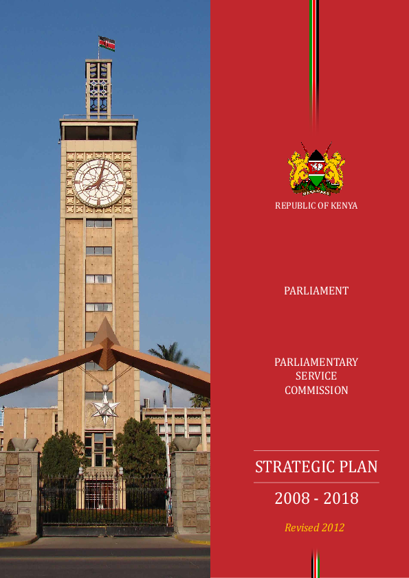 (PDF) Parliamentary Service Commission Final Strategic plan rev July 2012