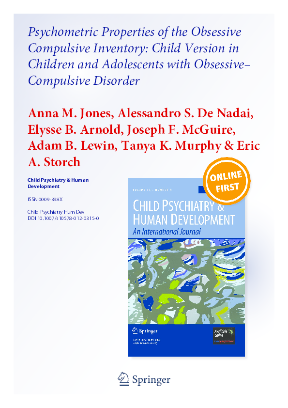 (PDF) Psychometric Properties of the Obsessive Compulsive Inventory ...
