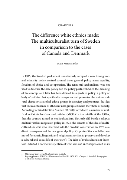 (PDF) The difference white ethnics made: The multiculturalist turn of ...