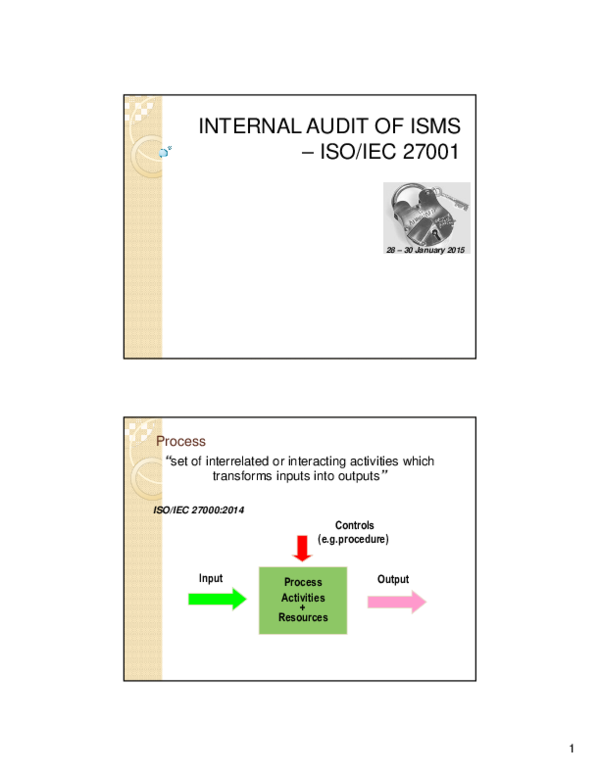 (PDF) INTERNAL AUDIT OF ISMS – ISO/IEC 27001 NTT INDONESIA