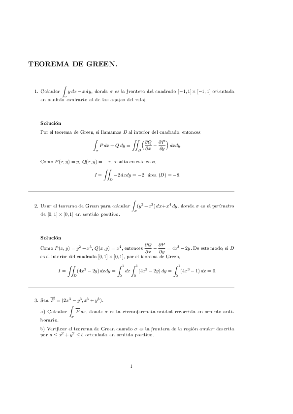 (PDF) TEOREMA DE GREEN