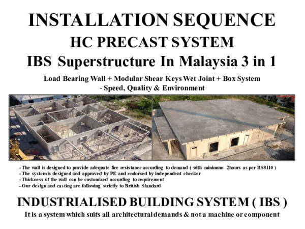 (PDF) INSTALLATION SEQUENCE HC PRECAST SYSTEM IBS Superstructure In ...