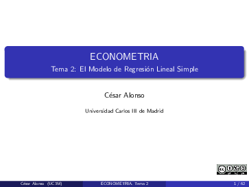(PDF) ECONOMETRIA Tema 2: El Modelo de Regresión Lineal Simple