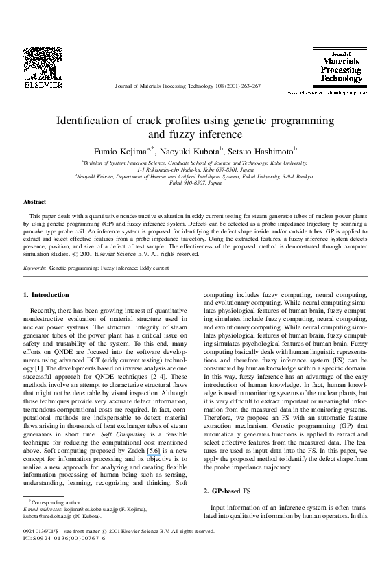 (PDF) Identification of crack profiles using genetic programming and ...