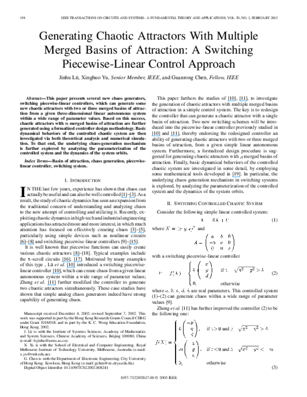 (PDF) Generating chaotic attractors with multiple merged basins of attraction: a switching ...