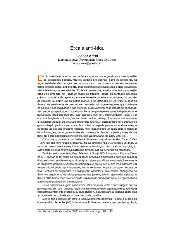 Ética e anti-ética