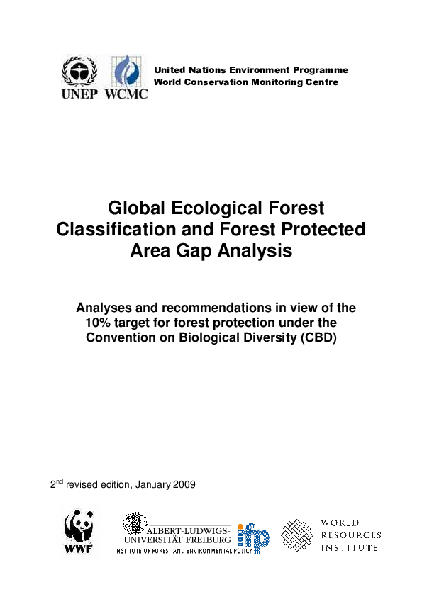(PDF) Global Ecological Forest Classification and Forest Protected Area ...