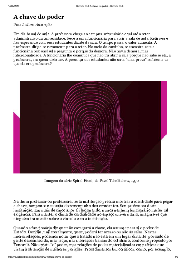 (PDF) A chave do poder