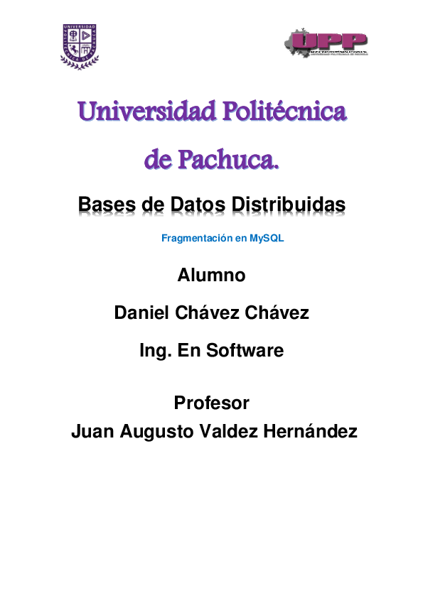 (PDF) Bases de Datos Distribuidas