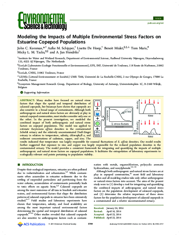 (PDF) Modelling the impacts of multiple environmental stress factors on ...