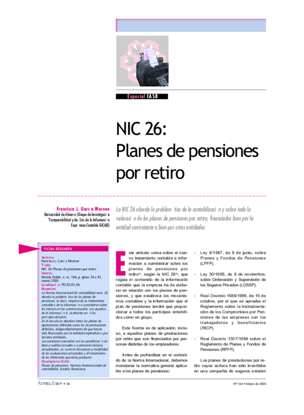 (PDF) Comparativo NIC 26 y normativa española vigente