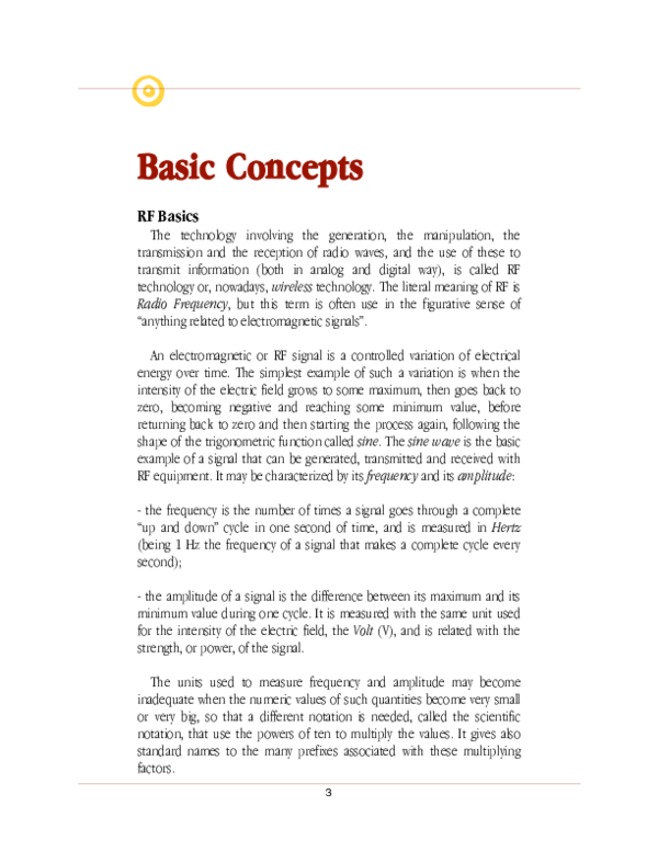 (PDF) Basic Concepts RF Basics