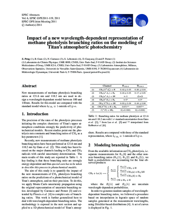 (PDF) Impact of a new wavelength-dependent representation of methane ...