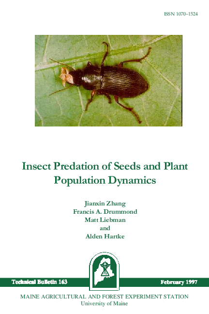 (PDF) Insect Predation of Seeds and Plant Population Dynamics