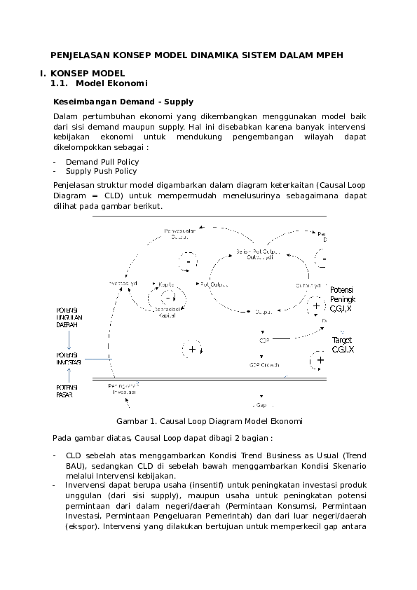 (DOC) PENJELASAN KONSEP MODEL DINAMIKA SISTEM DALAM MPEH KONSEP MODEL