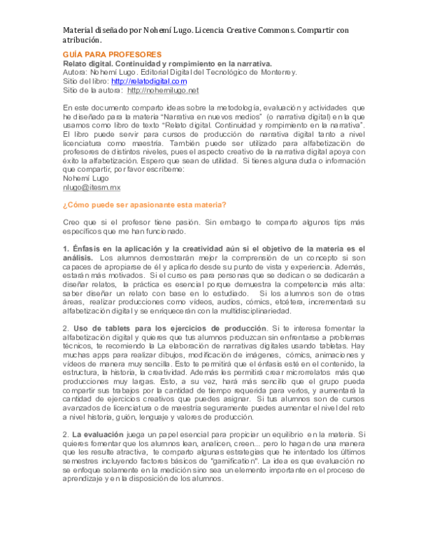(PDF) Prácticas didácticas para el aprendizaje de la narrativa digital.
