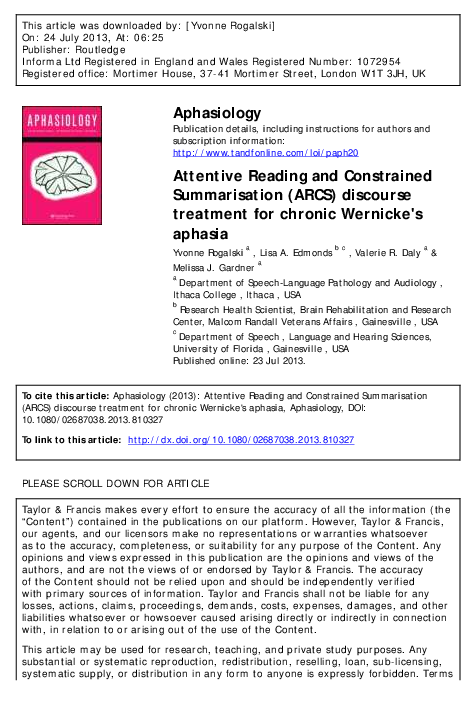 Pdf Attentive Reading And Constrained Summarisation Arcs Discourse Treatment For Chronic