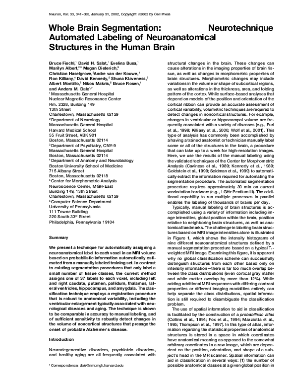 (PDF) Whole Brain Segmentation