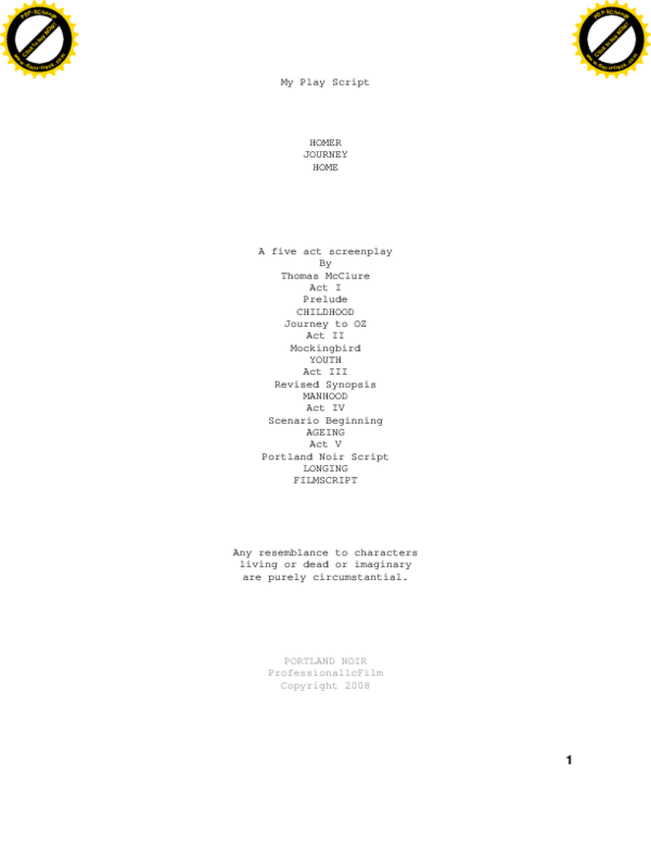 (PDF) My Play Script