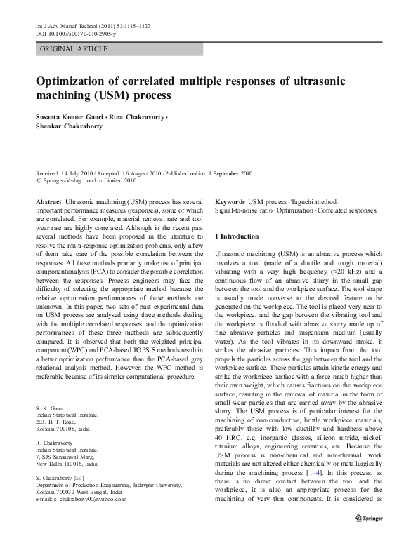 (PDF) Optimization of Correlated Multiple Response Surfaces with Stochastic Covariate