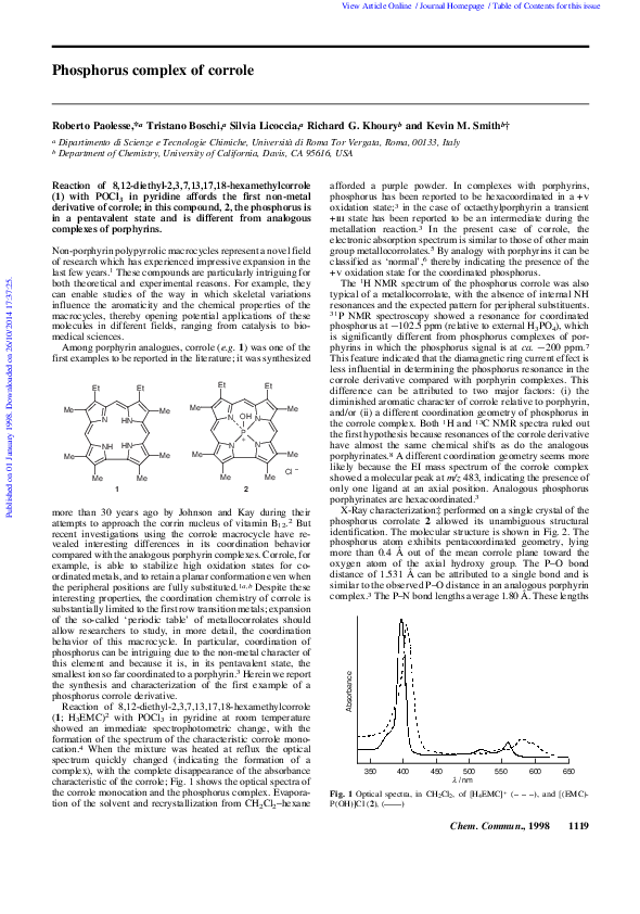 (PDF) Phosphorus complex of corrole