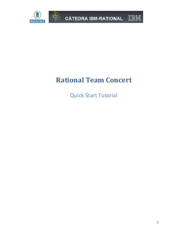 PDF Rational Team Concert PDF Télécharger Download
