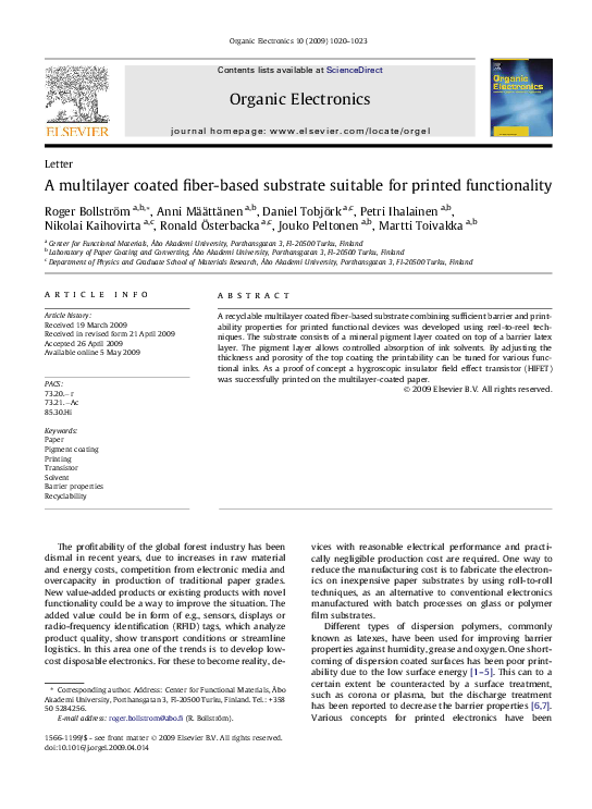 (PDF) A multilayer coated fiber-based substrate suitable for printed ...