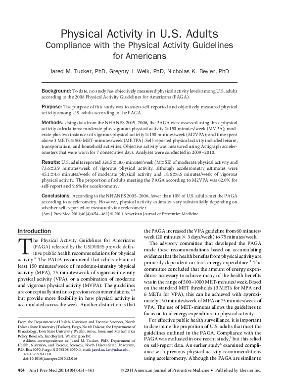 cdc 2008 physical activity guidelines