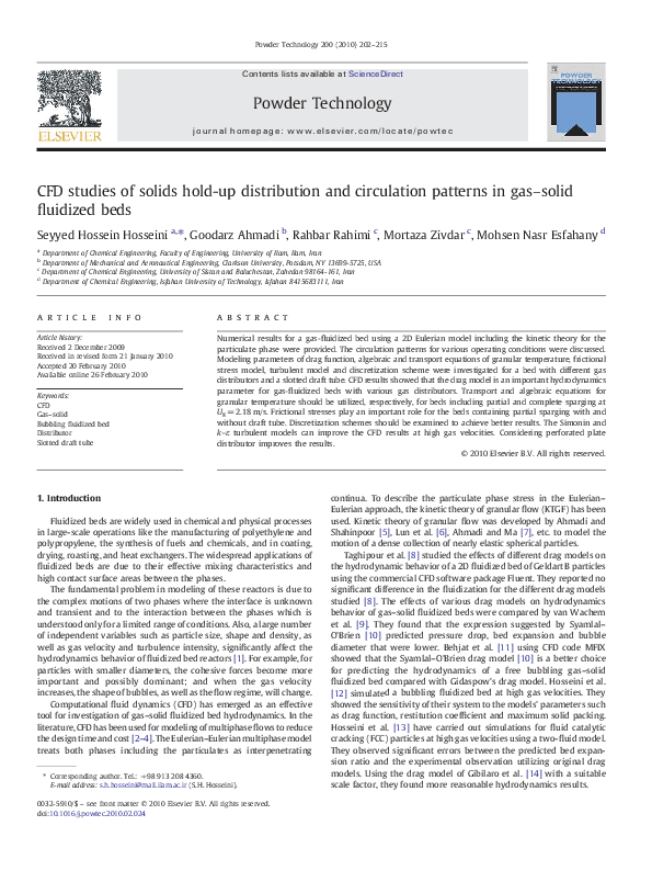 (PDF) Axial and radial development of solids holdup in a high flux ...