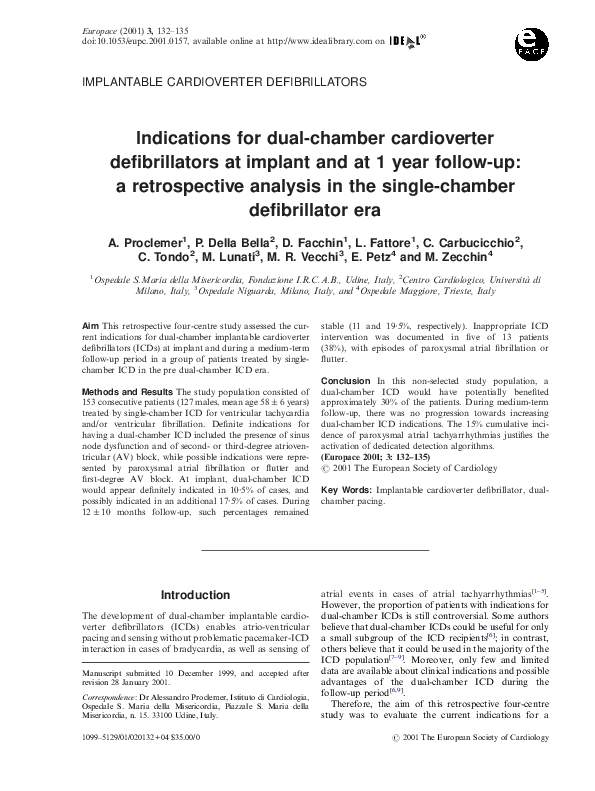 (PDF) Indications for dual-chamber cardioverter defibrillators at ...