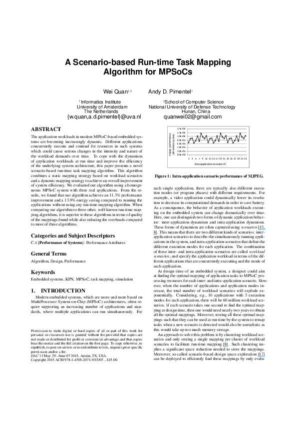 Pdf Dynamic Task Mapping For Mpsocs 7864