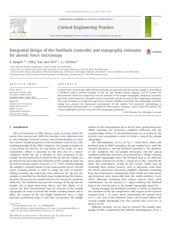 (PDF) Integrated design of the feedback controller and topography ...